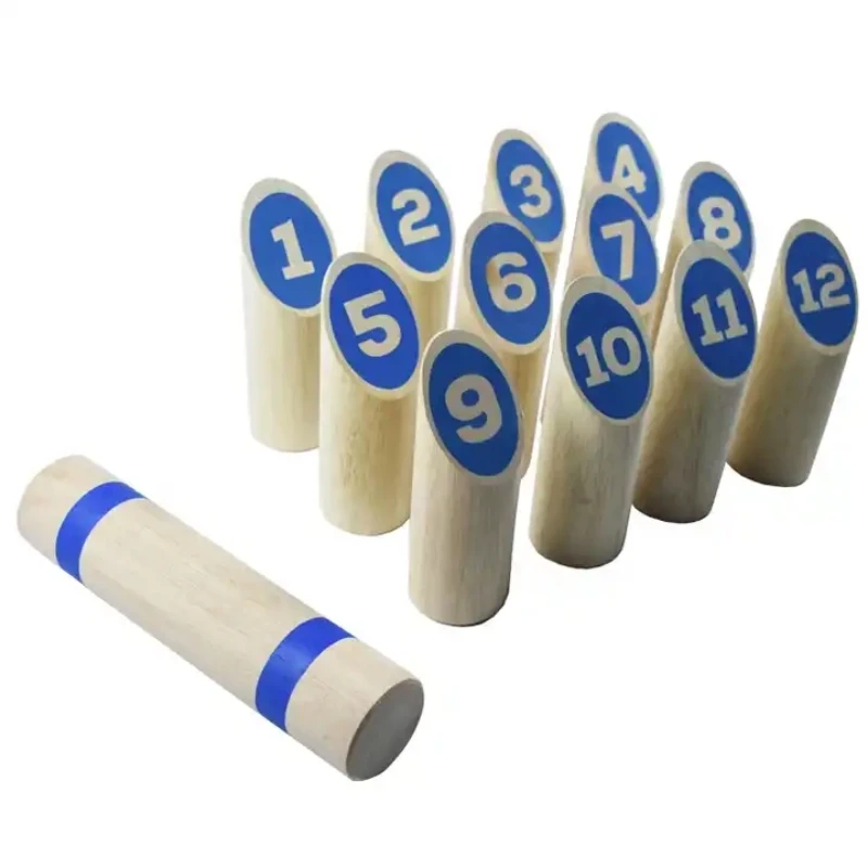Wholesale Premium Wooden Viking Skittle Number Kubb Game Set With Carry Case - Buy Viking Kubb ...