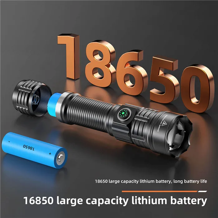 High Power 30w White Laser Tactical Led Flashlight Type-c Rechargeable ...