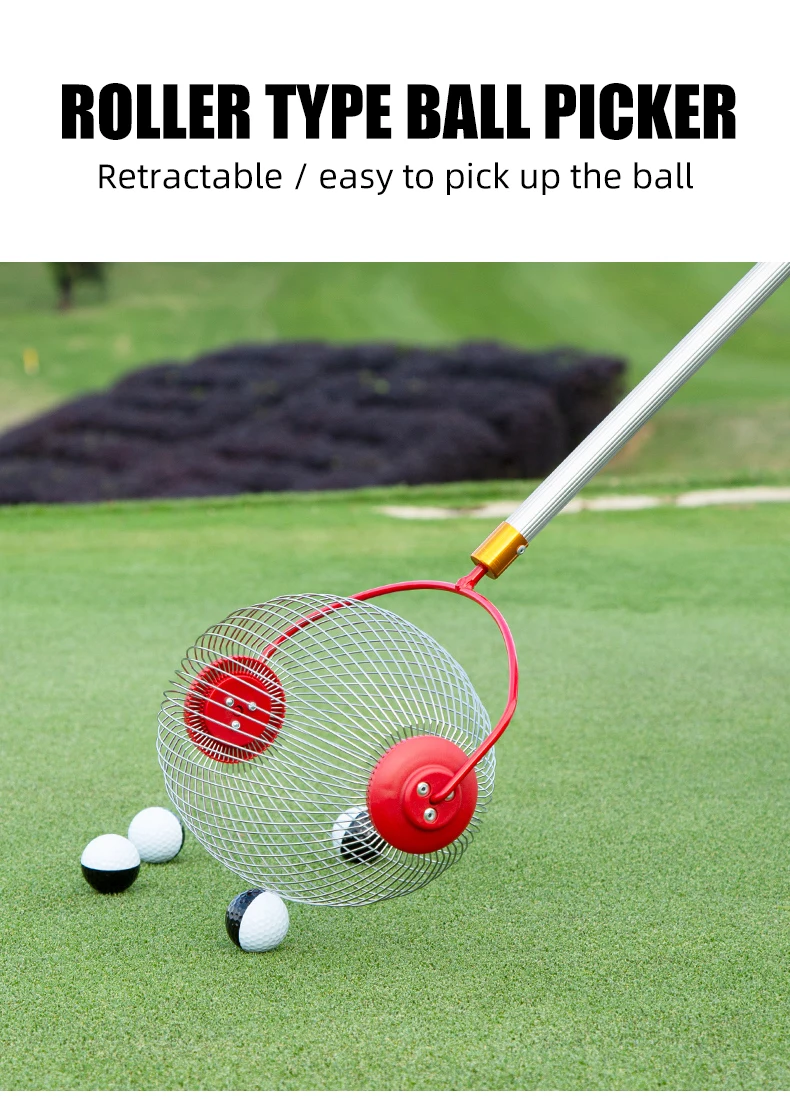 PGM JQQ006 Golf Ball Picker - Retractable Golf Net Solution