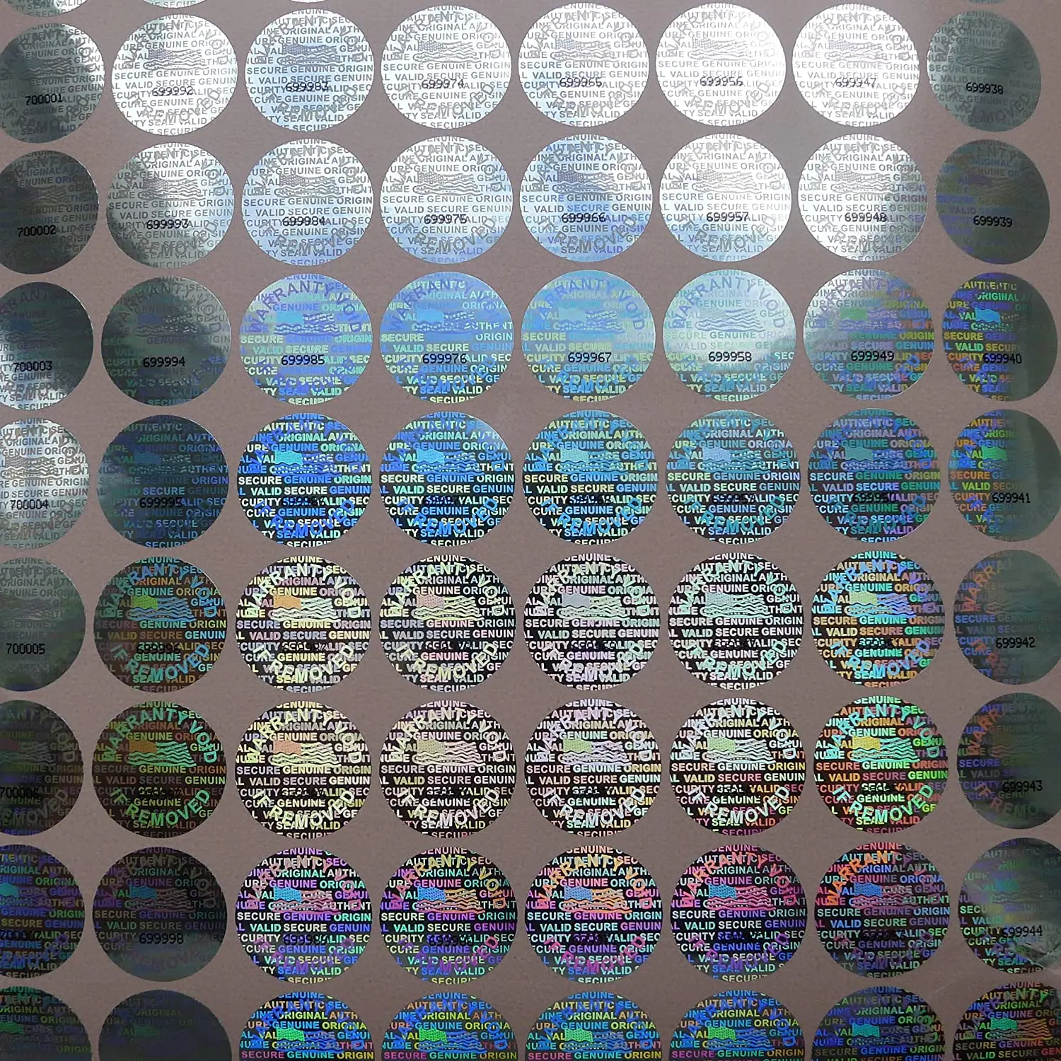 Custom Hologram Stickers - Anti-Counterfeit Labels