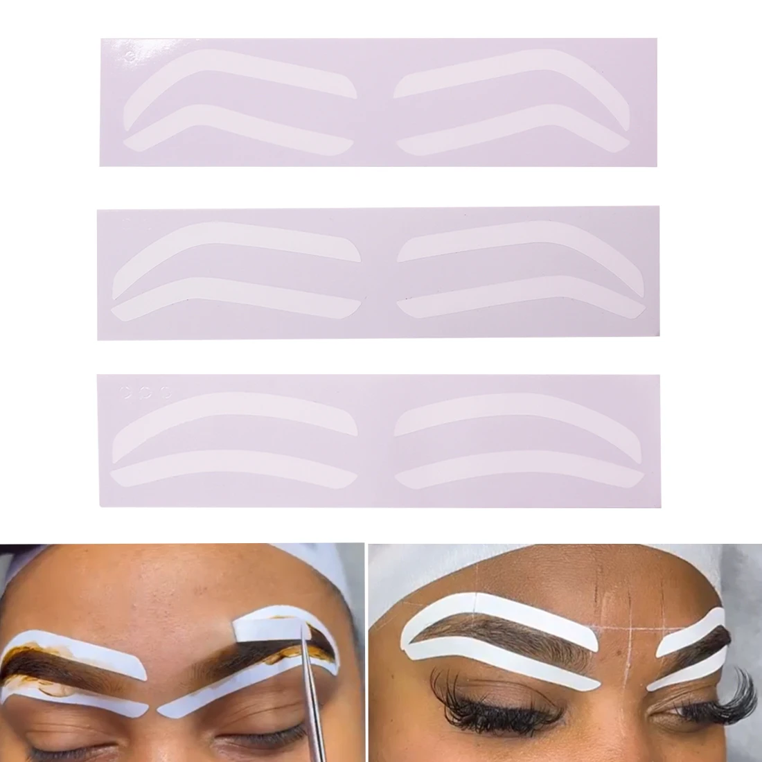 Airbrush Sticker Stencil Brow Guide Position Eyebrow Shaping Tools ...