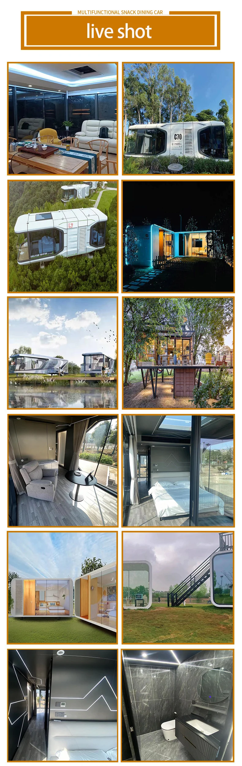 Prefabricated House Pod Prefab Capsule Hotel Room Sleeping Apple Pod ...