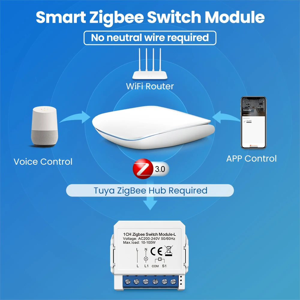Avatto 10A Smart Control Switch - Tuya App Integration