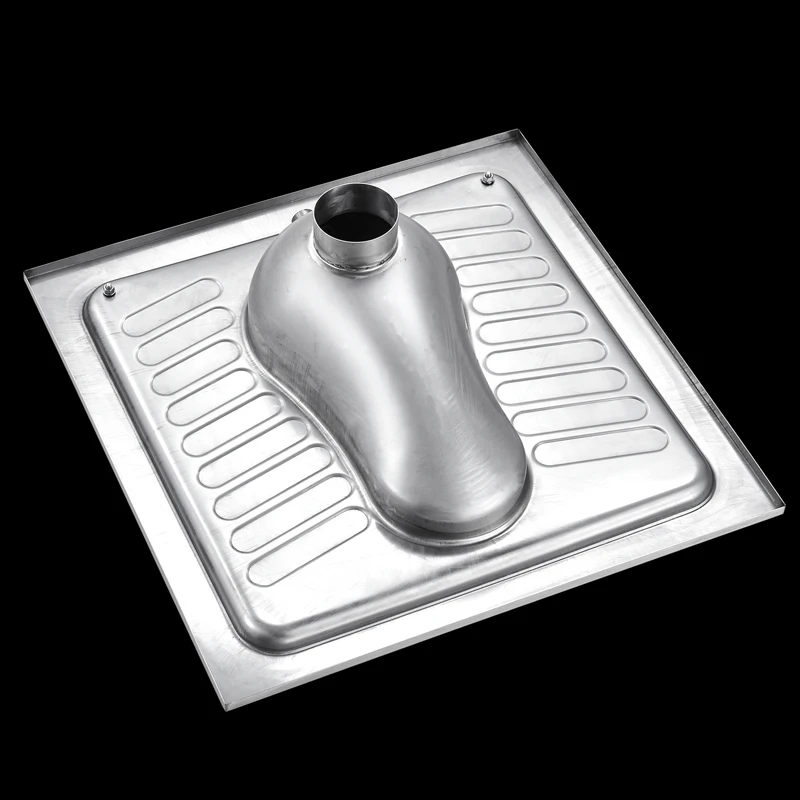 Sanitaryware Squatting Pan Toilet Modern Flush Stainless Steel ...
