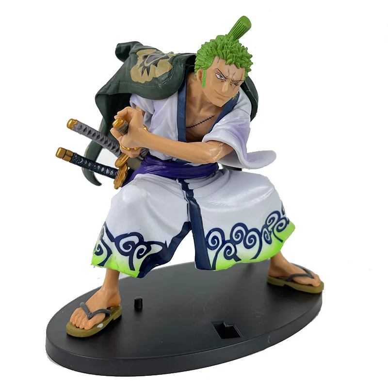 Japanese Anime One Pieces Roronoa Zoro Figurine Combat Ver. Pvc Action ...