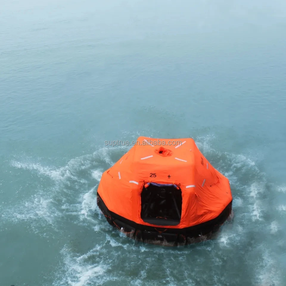 Solas Davit Launched Inflatable Life Raft 12 15 16 Man 20 25 Person ...