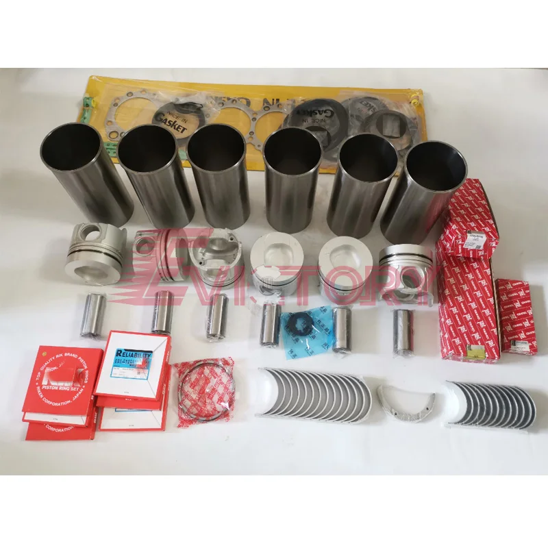 For ISUZU engine 6SA1 connecting rod + rebuild overhaul kit full gasket ...