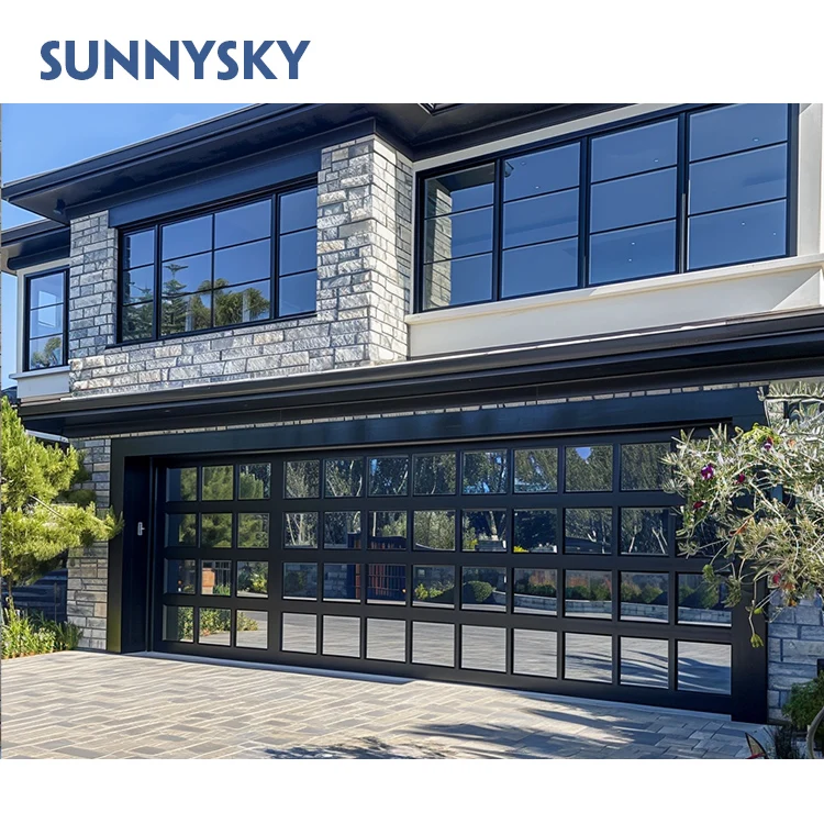 Sunnysky Foshan Overhead Garag Door Electrical Remote Opening Glass ...