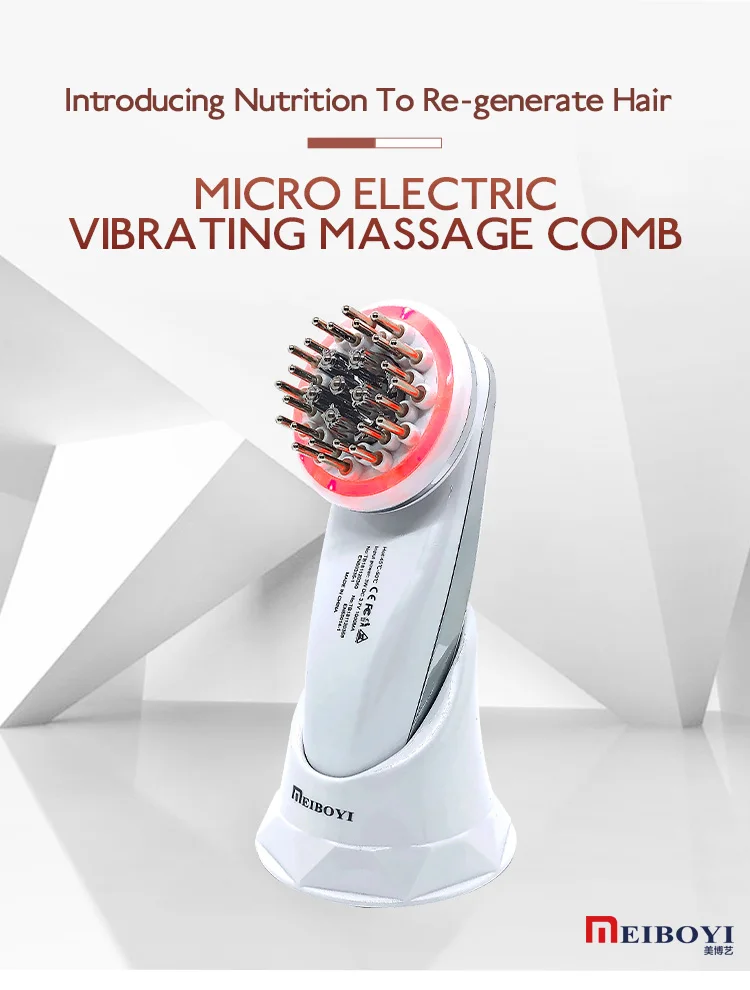 Scalp Massage Comb Red Blue Electric Massage Comb Hair Comb - Buy Red ...