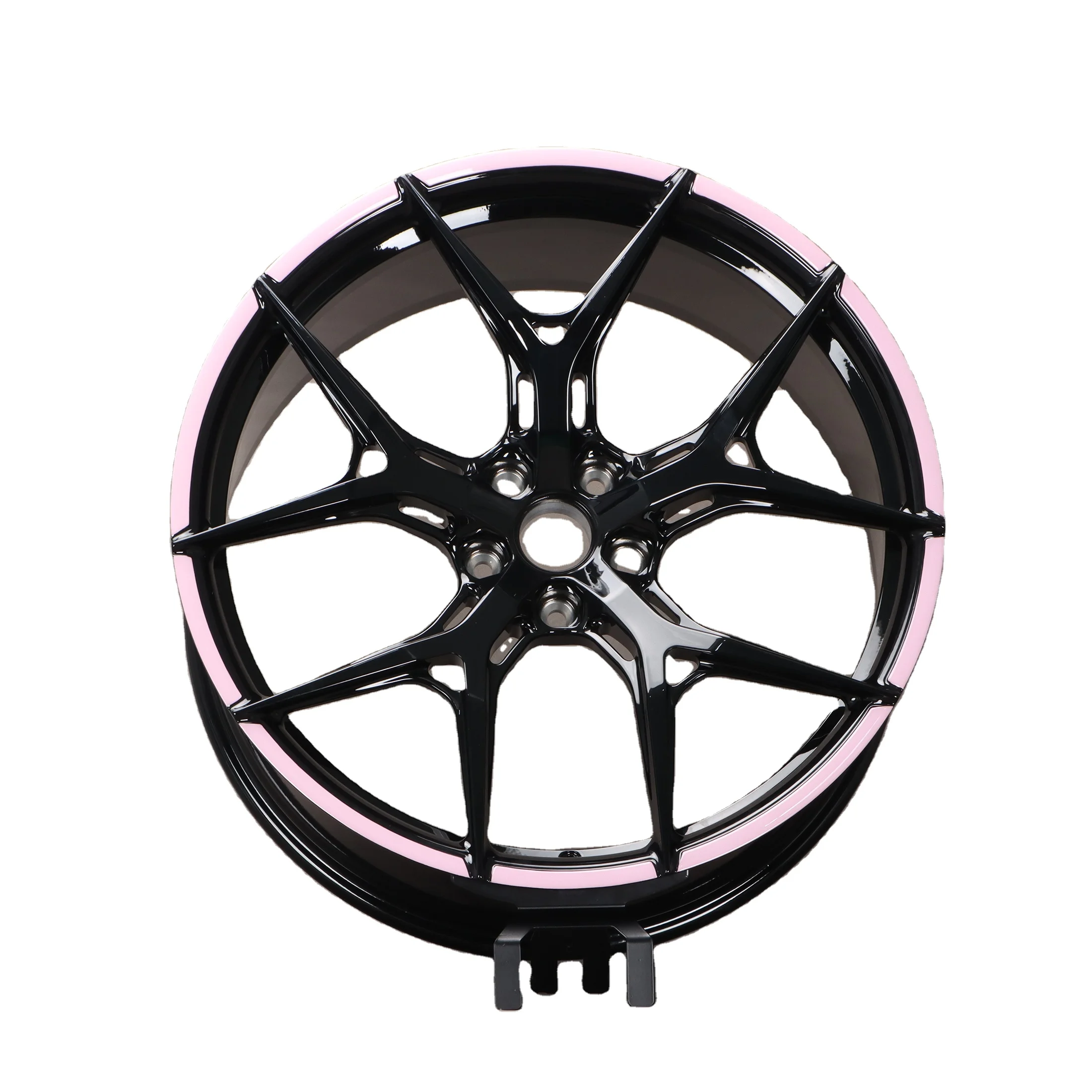 19 22 Inch Concave Bright Black Combined With Pink Wheel Rim 5x120 ...