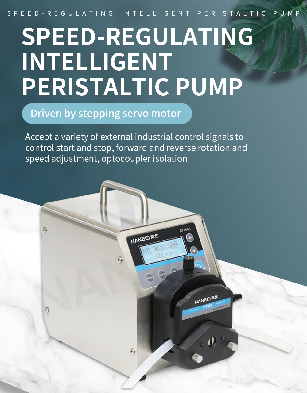 Peristaltic Pump 3lpm Micro Bt100sspeed Regulating Type Peristaltic ...