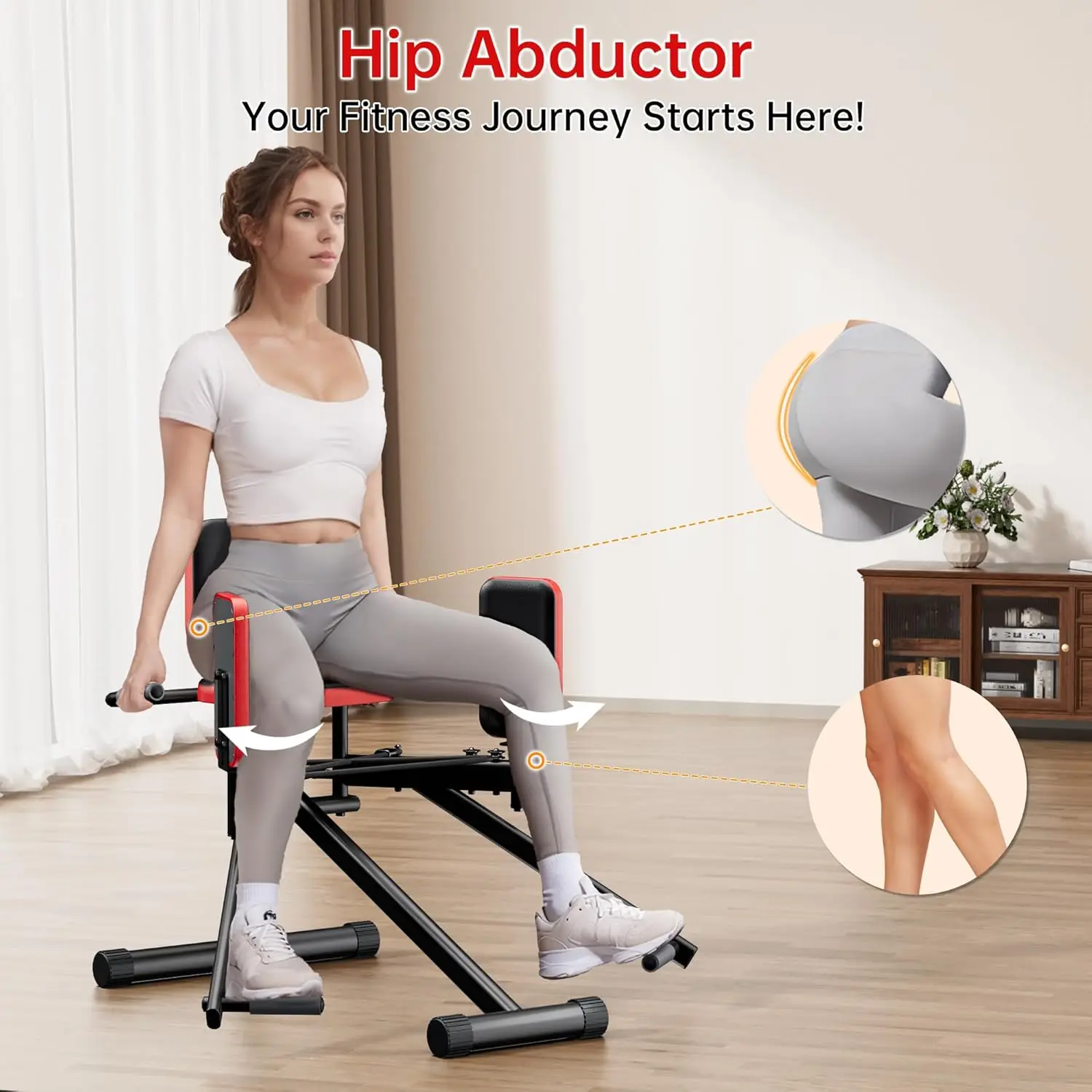 Hip Abductor Machine - Strengthen Inner & Outer Thighs