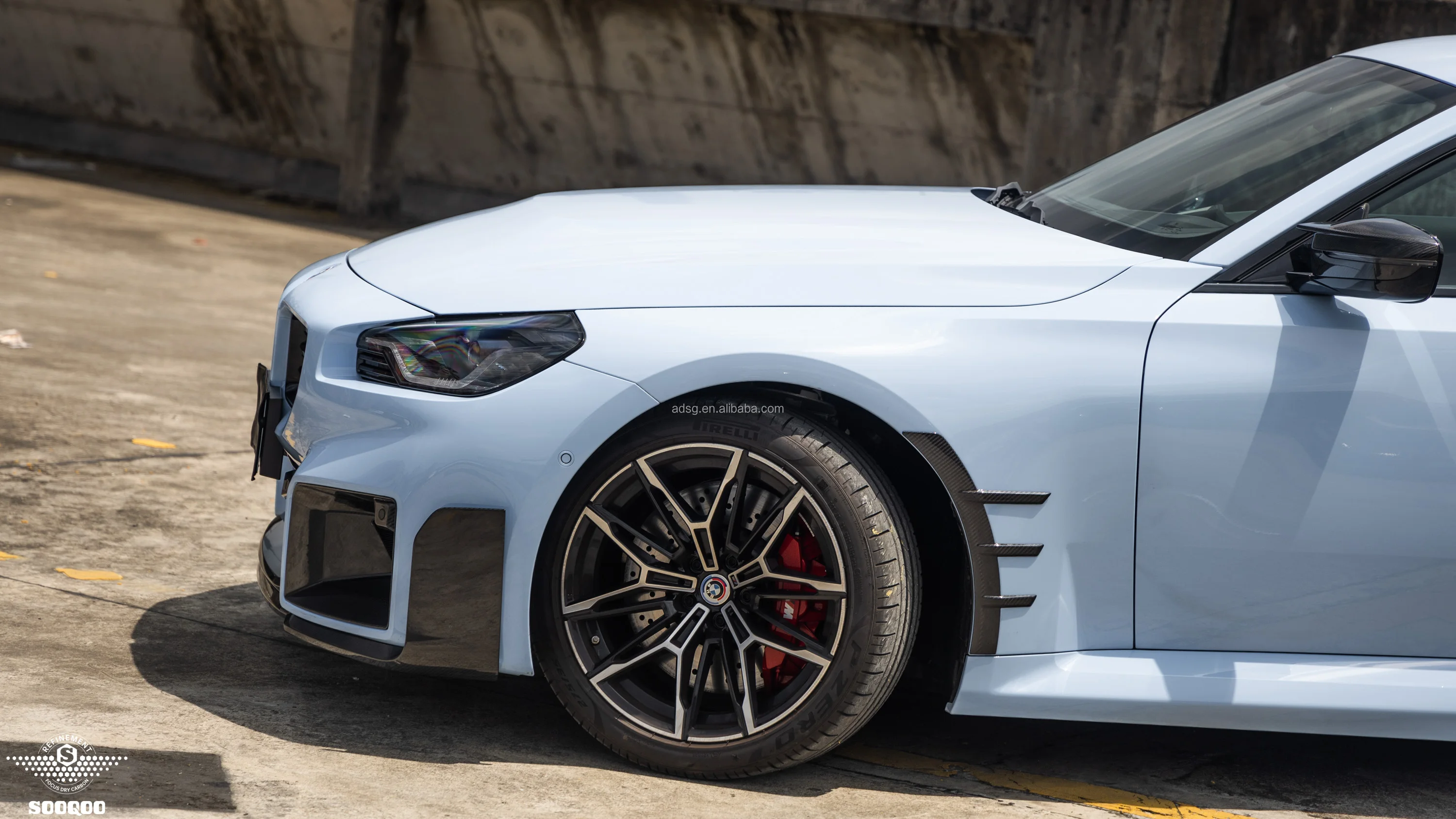 BMW M2 G87 Carbon Fiber Front Lip - Dry Carbon Fiber Bumper Lip for 2023-IN