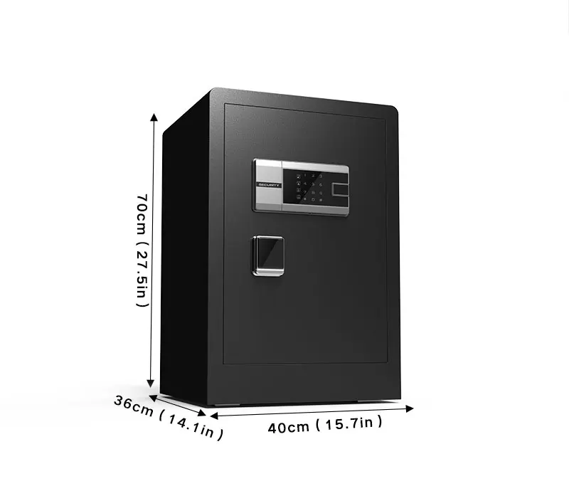Safe Box Solid Steel Electronic Lock Hotel Safe Deposit Box Fireproof ...