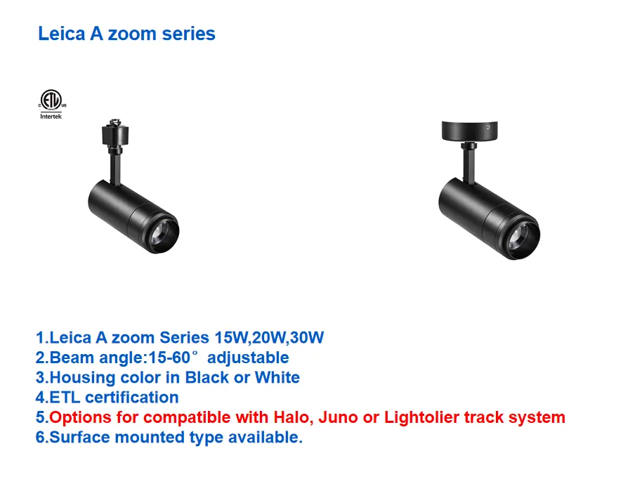 Leica Modern Led Track Light With Easy Install Unique Aluminum Housing ...