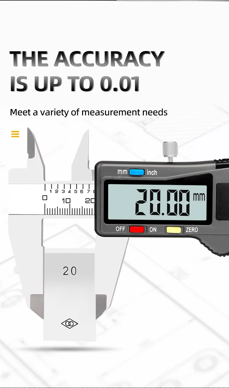 Metal Large Screen Digital Display Caliper High Quality Electronic ...