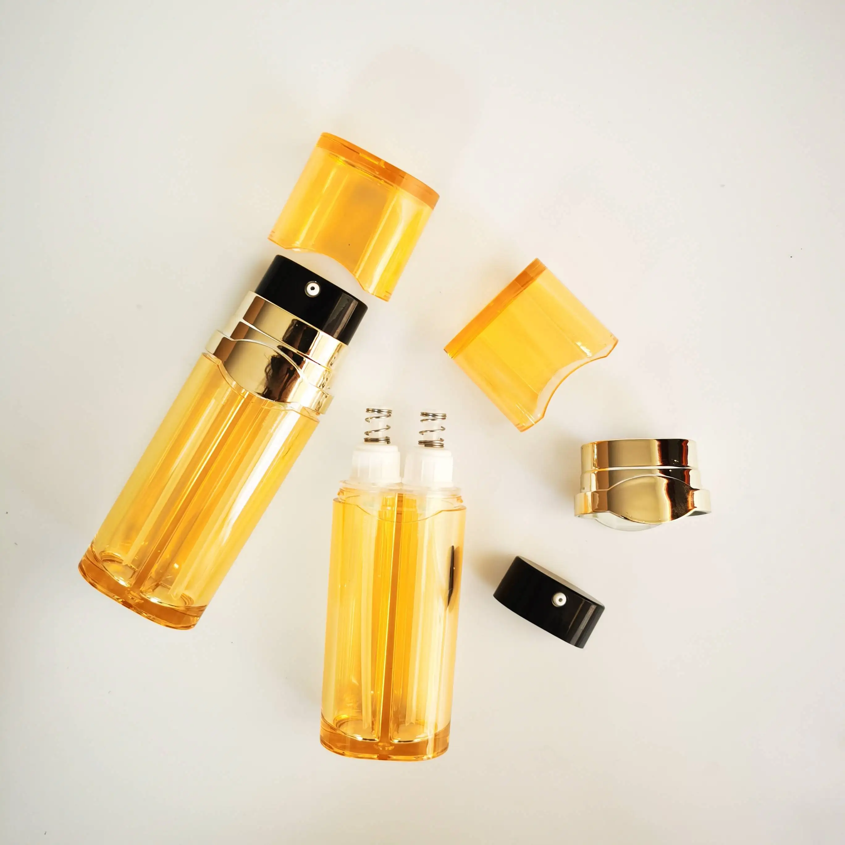 Empty Double Tube Dual Chamber 15ml+15ml Multi Chamber 2 In 1 Bottle ...