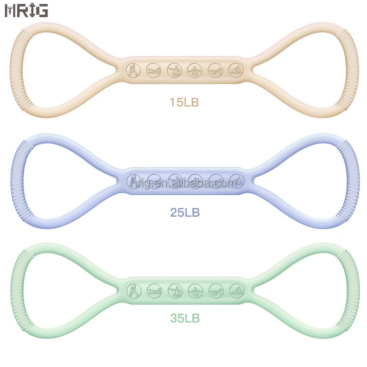Band Reststance Fitness Band Durable Silicone 8-shaped Beauty And Loop ...