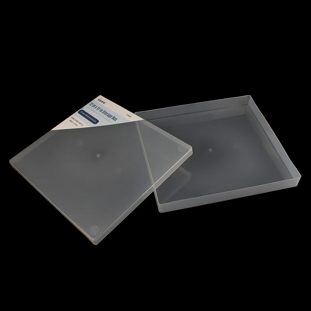 21628 Scrapbook Paper Storage Box Clear Paper Storage Organizer with ...