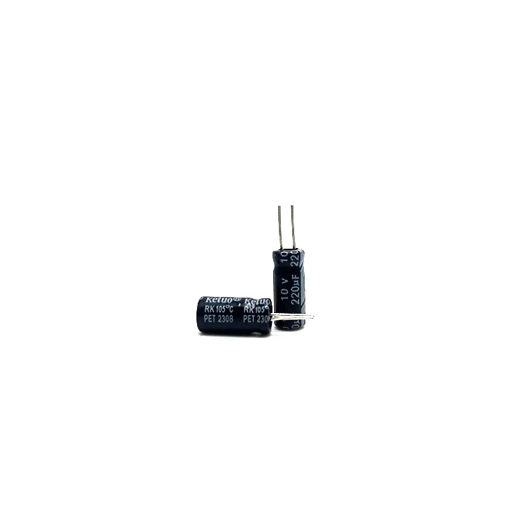 Ketuo Dip Customized 10v 220uf 5*11mm Aluminum Electrolytic Capacitors ...
