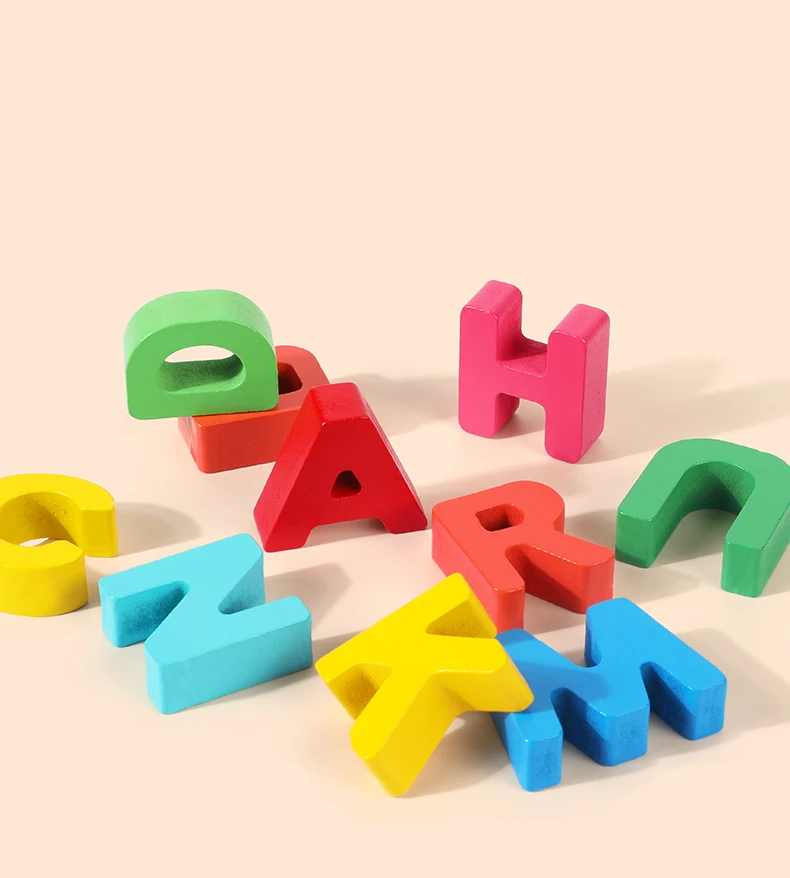 Hot Wooden Toys For Kids Alphabet Puzzle Pad Alphabet Wooden Children's ...