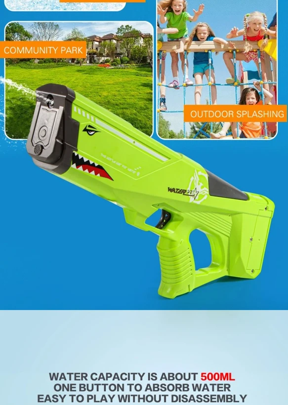 Automatic Squirt Gun Toy - Fun Water Gun for All Ages