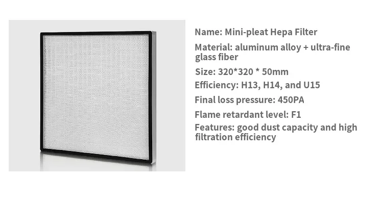 H14 Laminar air Flow Hood Medical Room Hvac Filters Ffu Industrial air ...