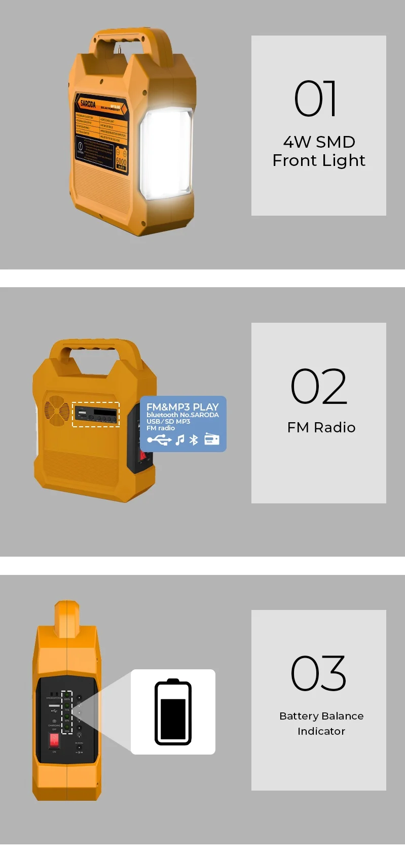 Multi- Function Portable Led Soroda Residential Solar Power System ...