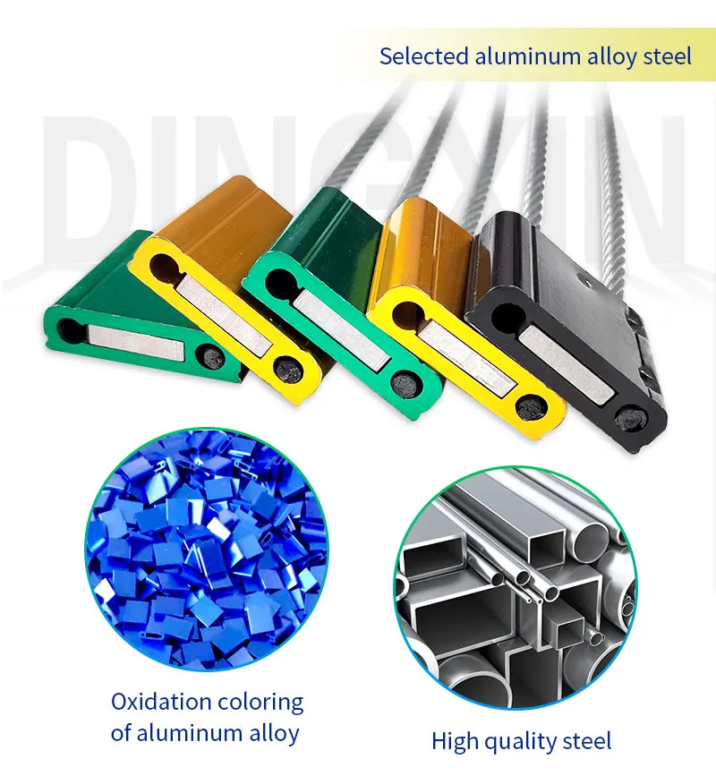 3.5mm Double Lock Aluminium Alloy Security Seal Supplier Cable Seal For ...