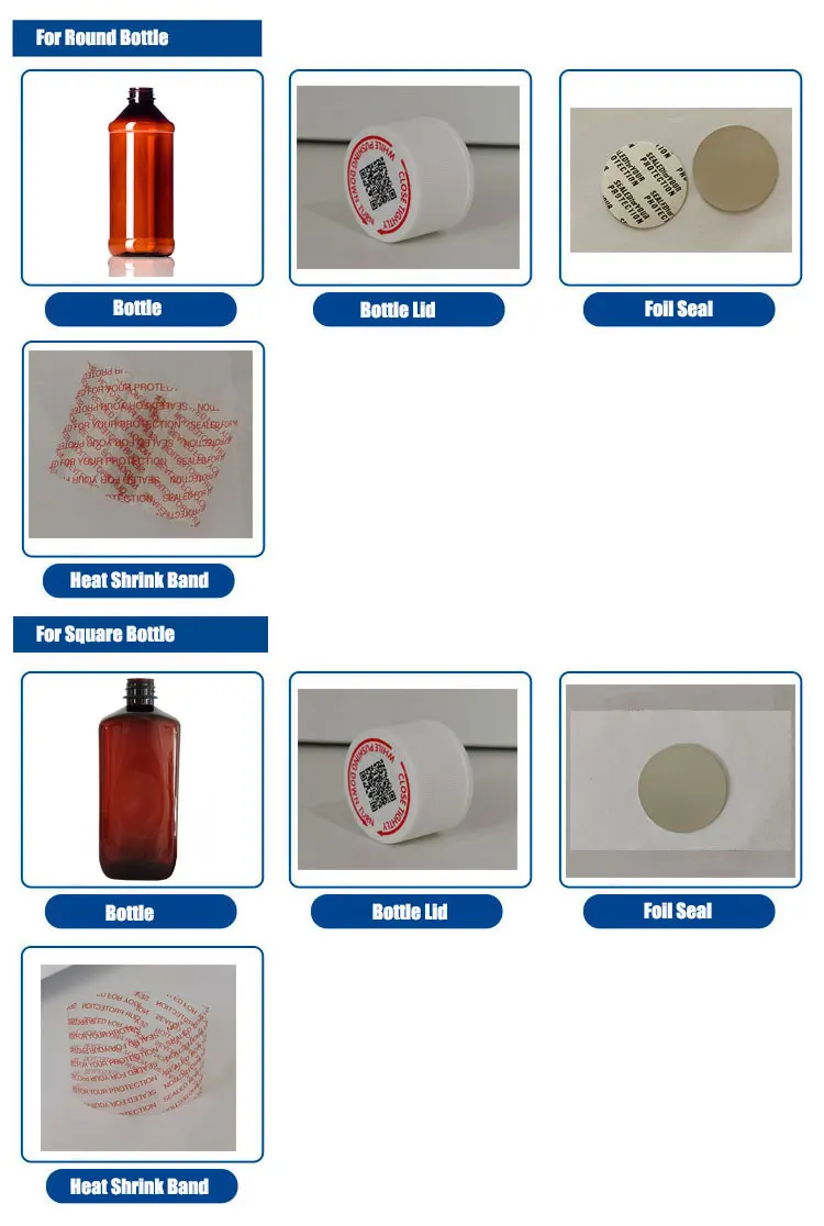 16 Oz Amber Pet Bottle With Red Crc Caps Syrup Bottle With Wockhardt ...