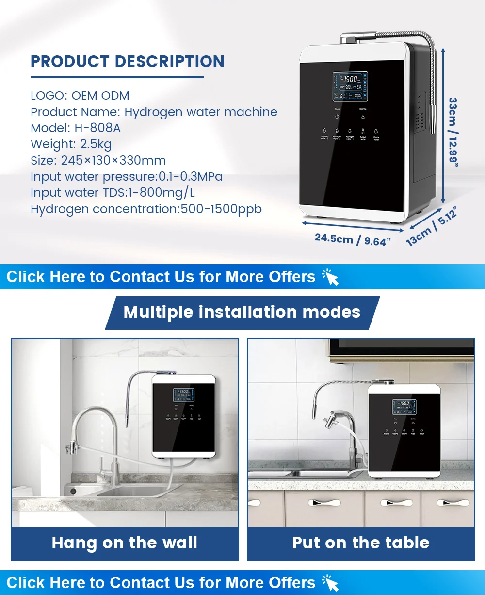 Japan Hydrogen Water Generator Countertop Hydrogen Water Generator ...