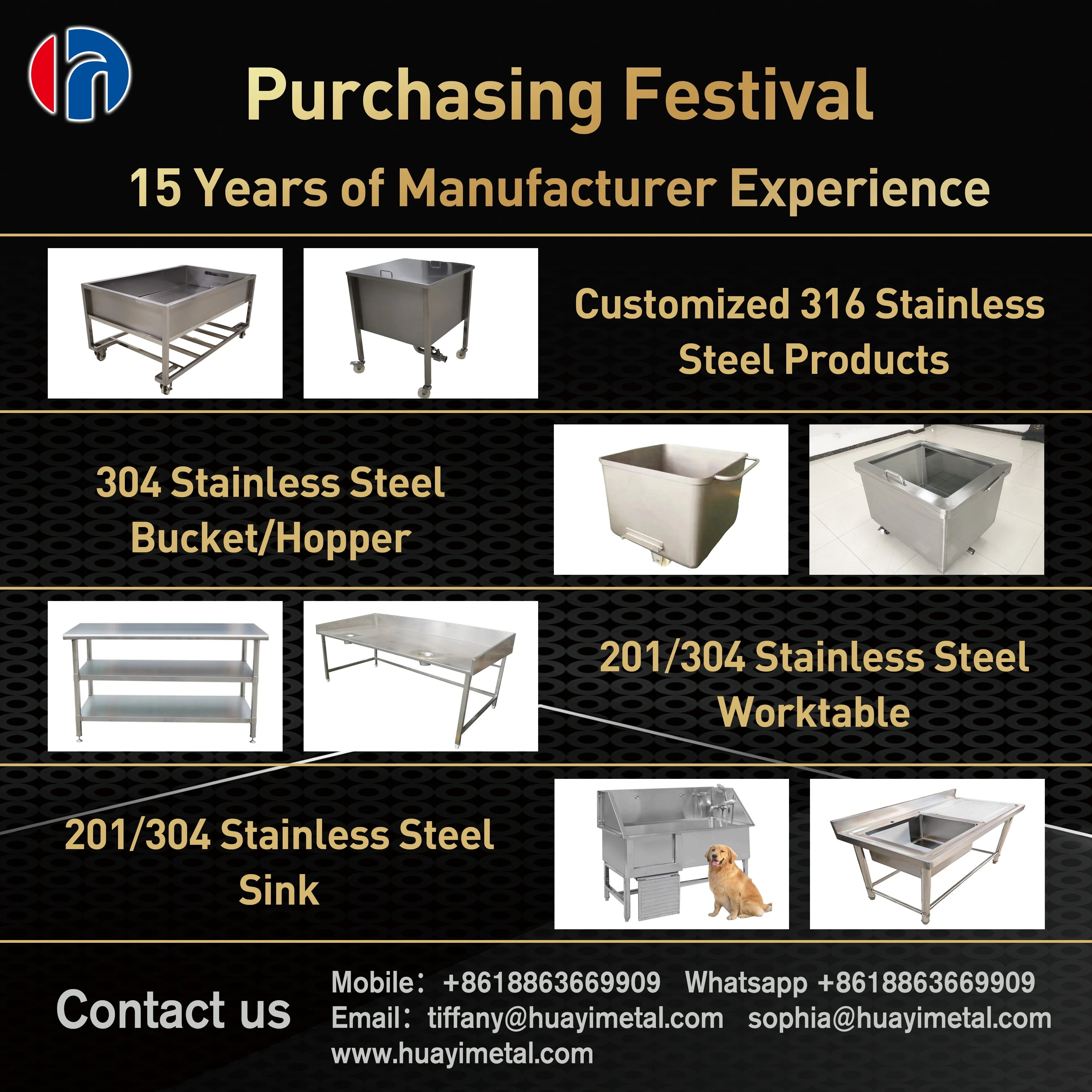 OEM Commercial Stainless Steel Single Bowl Sink Inox Kitchen Workbench ...