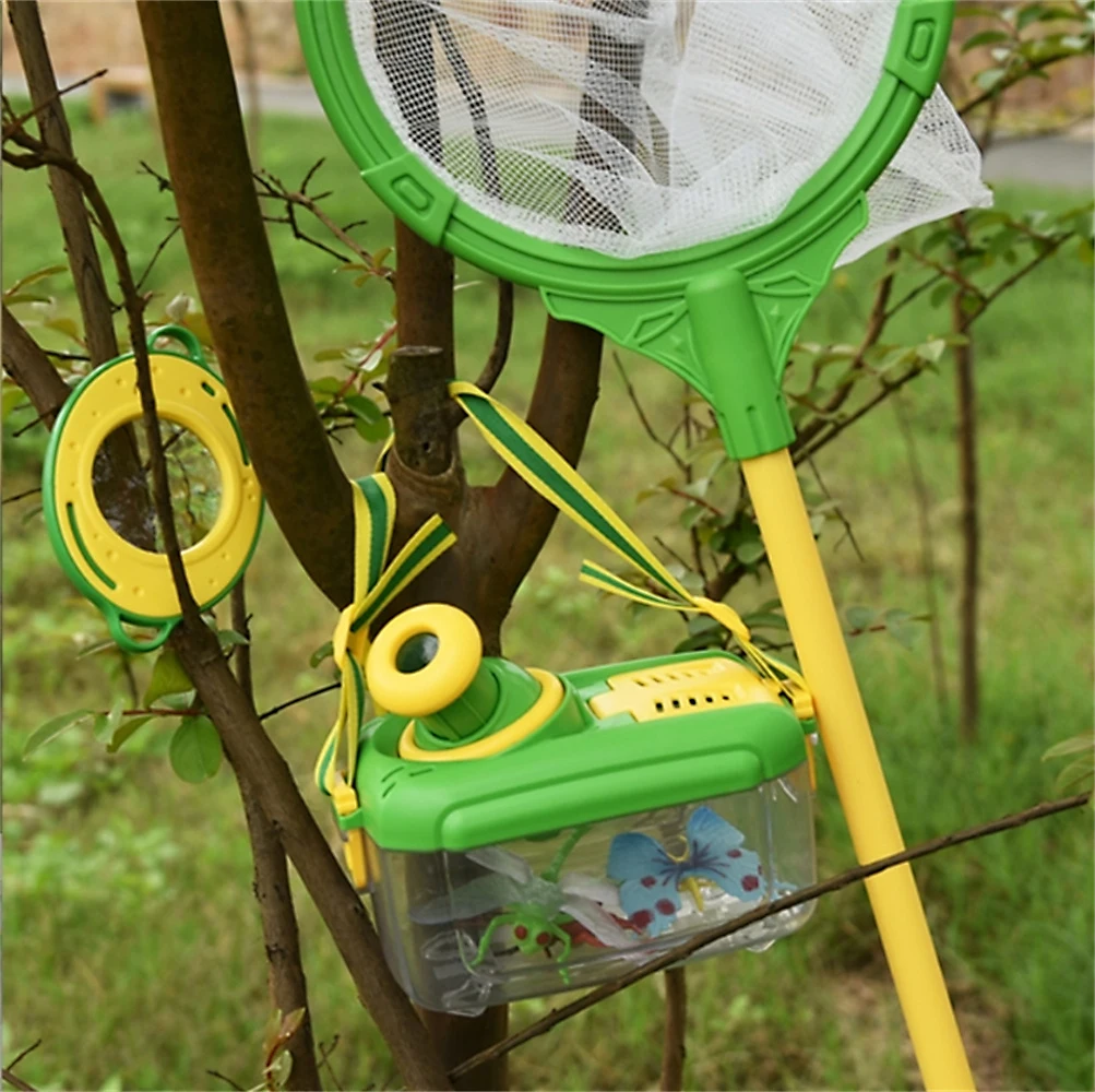Outdoor Explorer Bug Collection Magnifying Glass Butterfly Net Critter ...