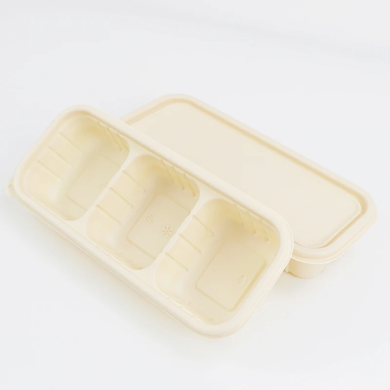 Biodegradable Corn Starch Food Container Disposable Plastic Takeaway ...