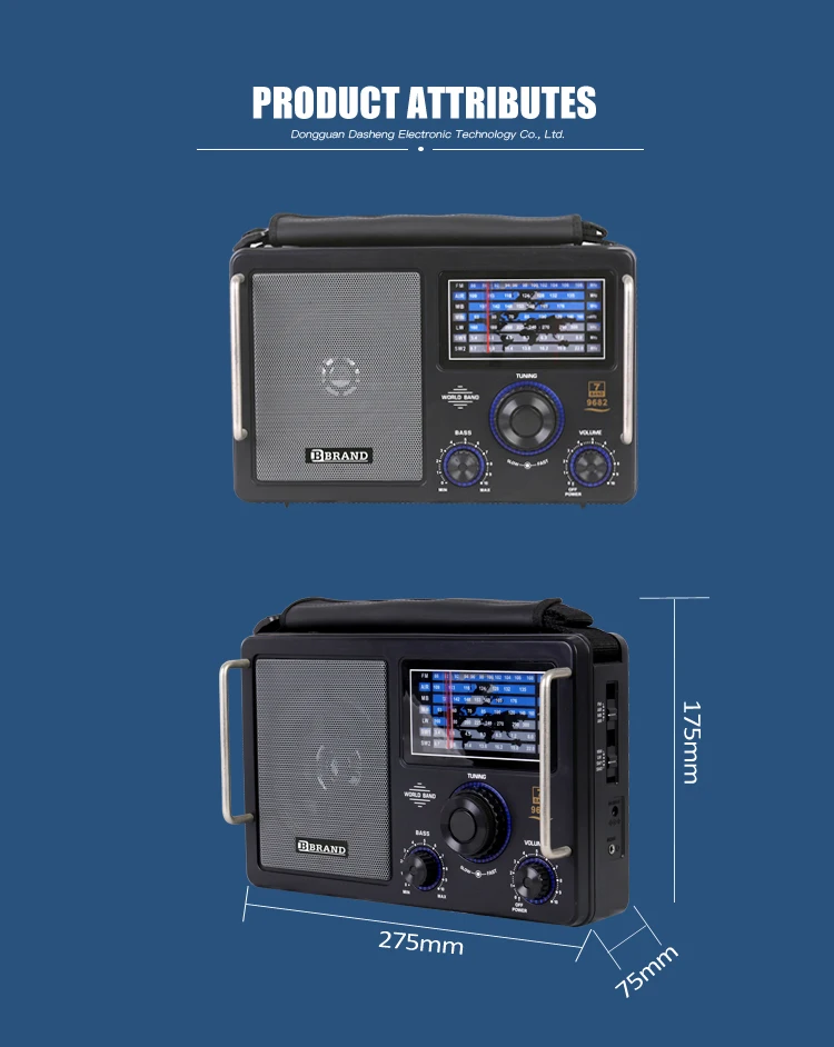 Multiband AM FM SW1-2 LW AIR Radio - Portable World Receiver