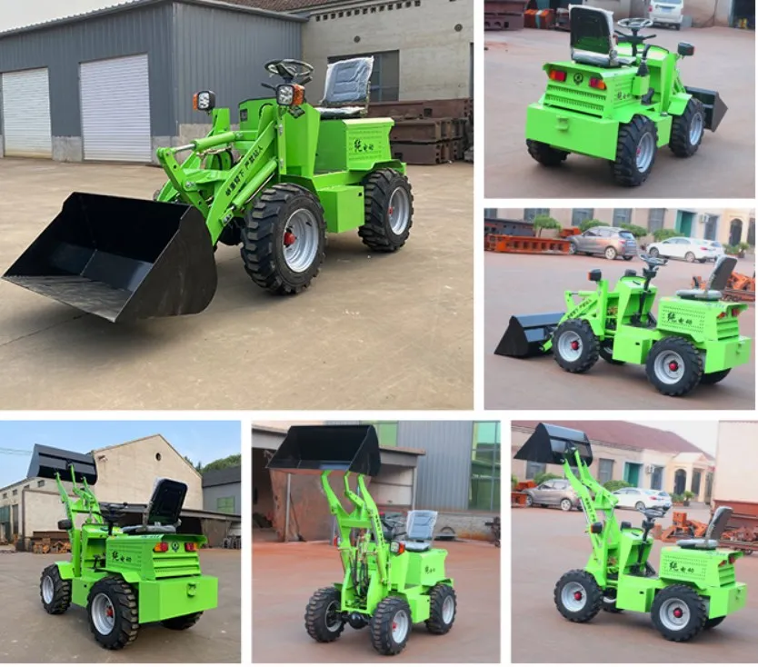 Heavy Equipment 4x4 Wheel 500kg 600kg Mini Loader Electric - Buy ...