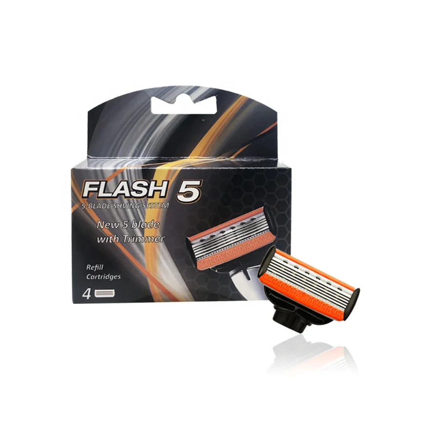 Imported 5 Blades System Razor Plastic and Rubber Handle High Quality ...