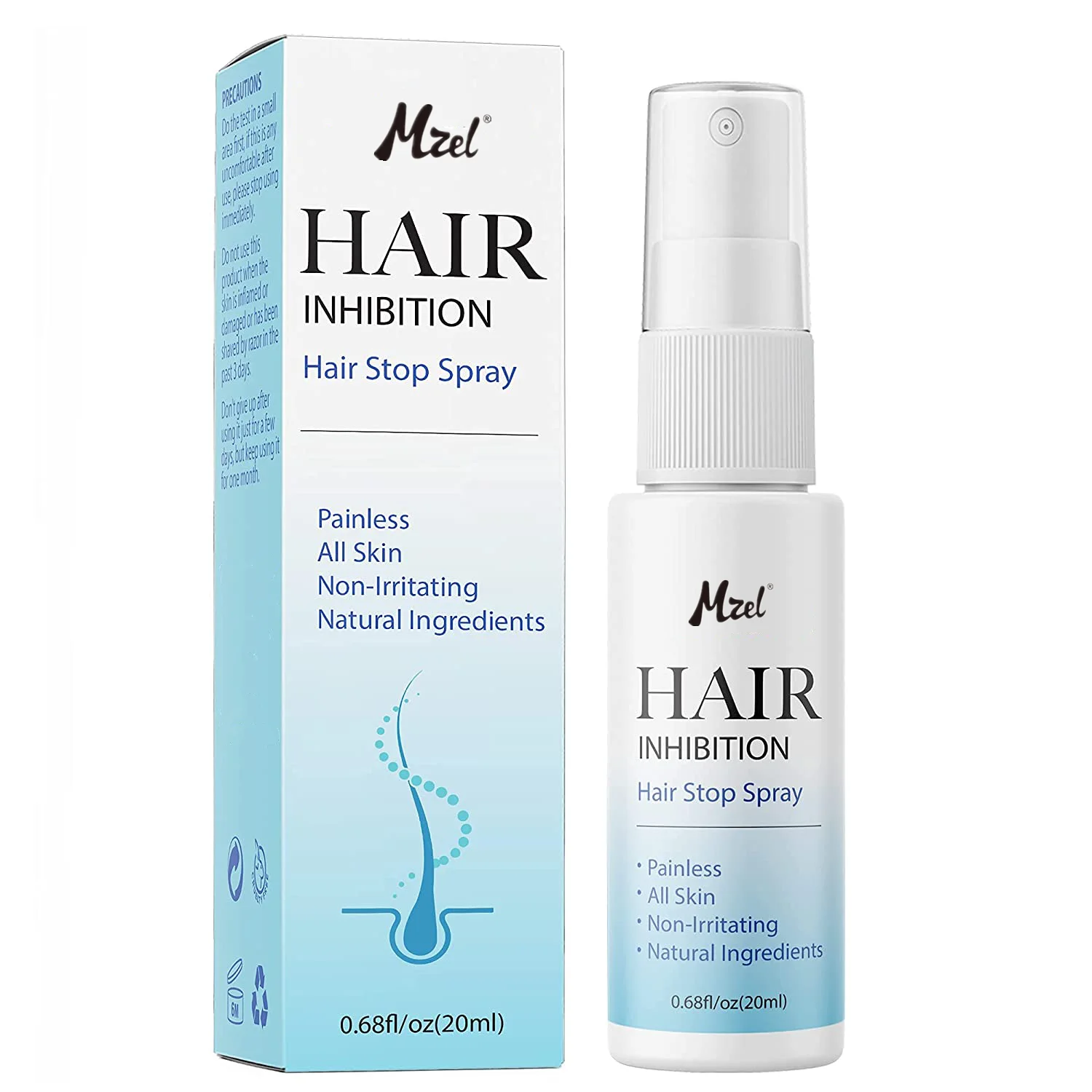 Private Label Hair Removal Inhibitor Spray Essence Painless Beard Legs ...