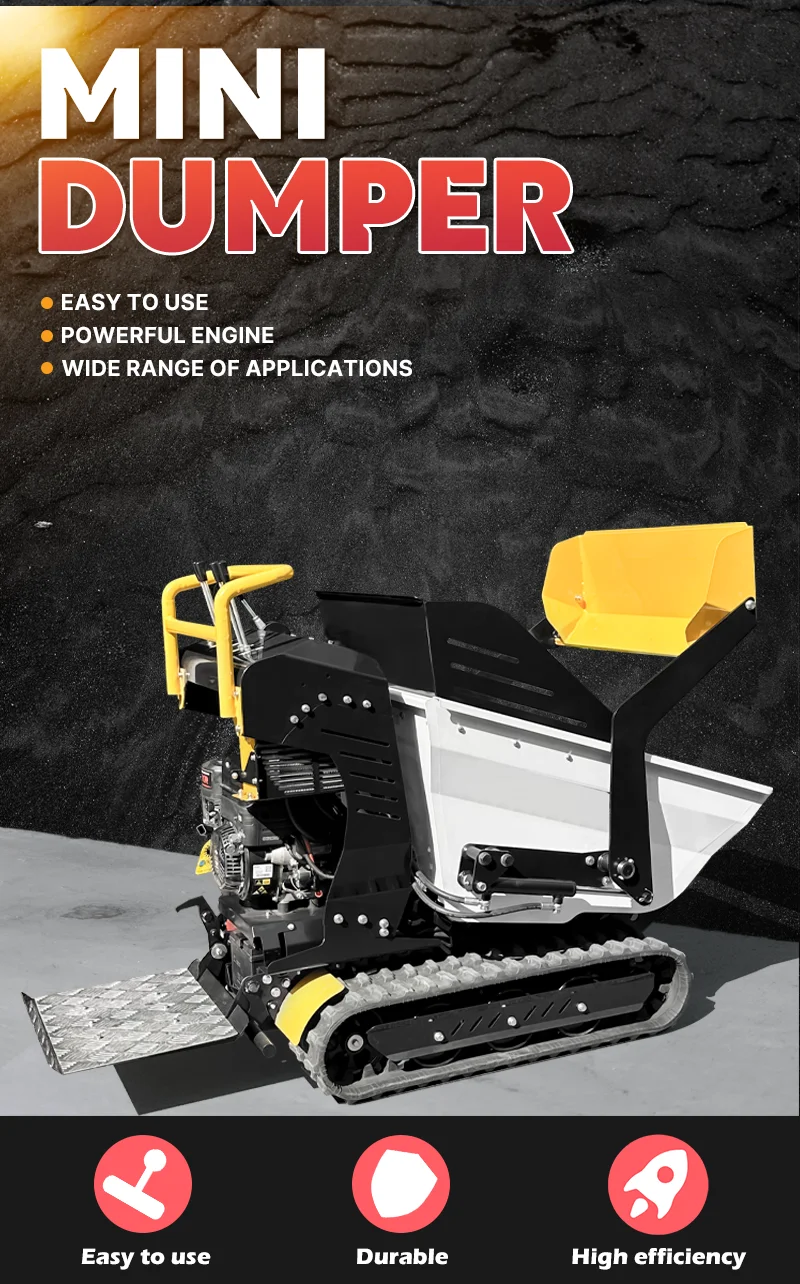 20hp Power Tracked Concrete Buggies for Sale - High Efficiency