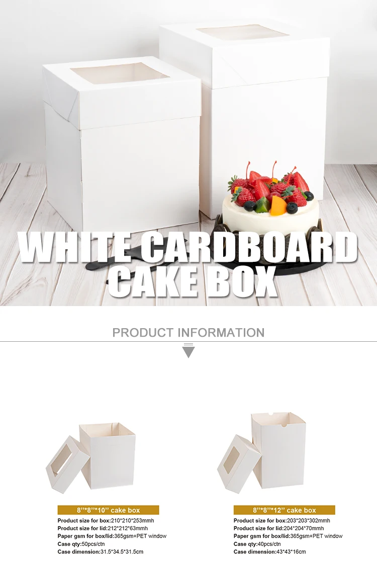 OOLIMAPACK Eco Friendly Folding Cake Box Foldable Paper Packaging With ...