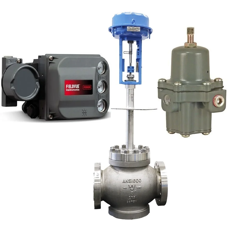 Flow Control Valve with Fisher DVC6200 Positioner & 67CFSR Filter Regulator