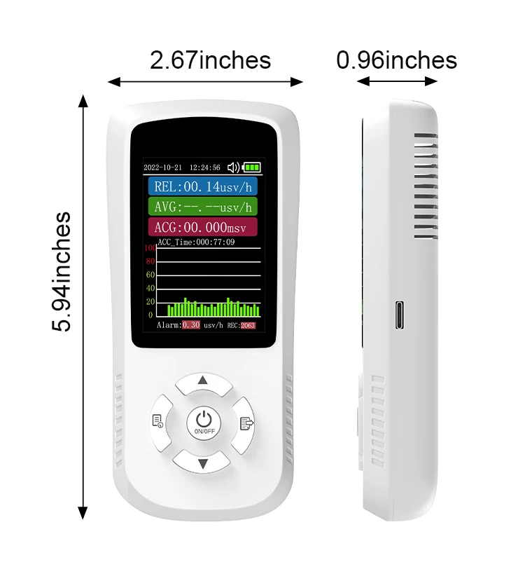 Measureable 0~99.99usv/h Nuclear Radiation Tester Detector Monitor Real ...