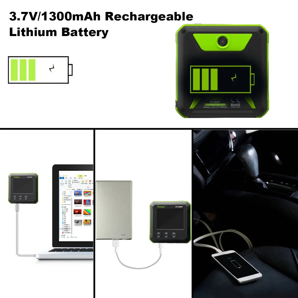 Huepar 포켓 크기의 Ir 열화상 카메라 미니 적외선 해상도 열화상 카메라 디지털 컬러 디스플레이 - Buy Huepar ...