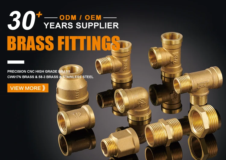 Ifan Plumbing Fitting Brass Plug Full Styles 20-63mm Pn25 Elbow Tee Pex Brass Pipe Fittings ...