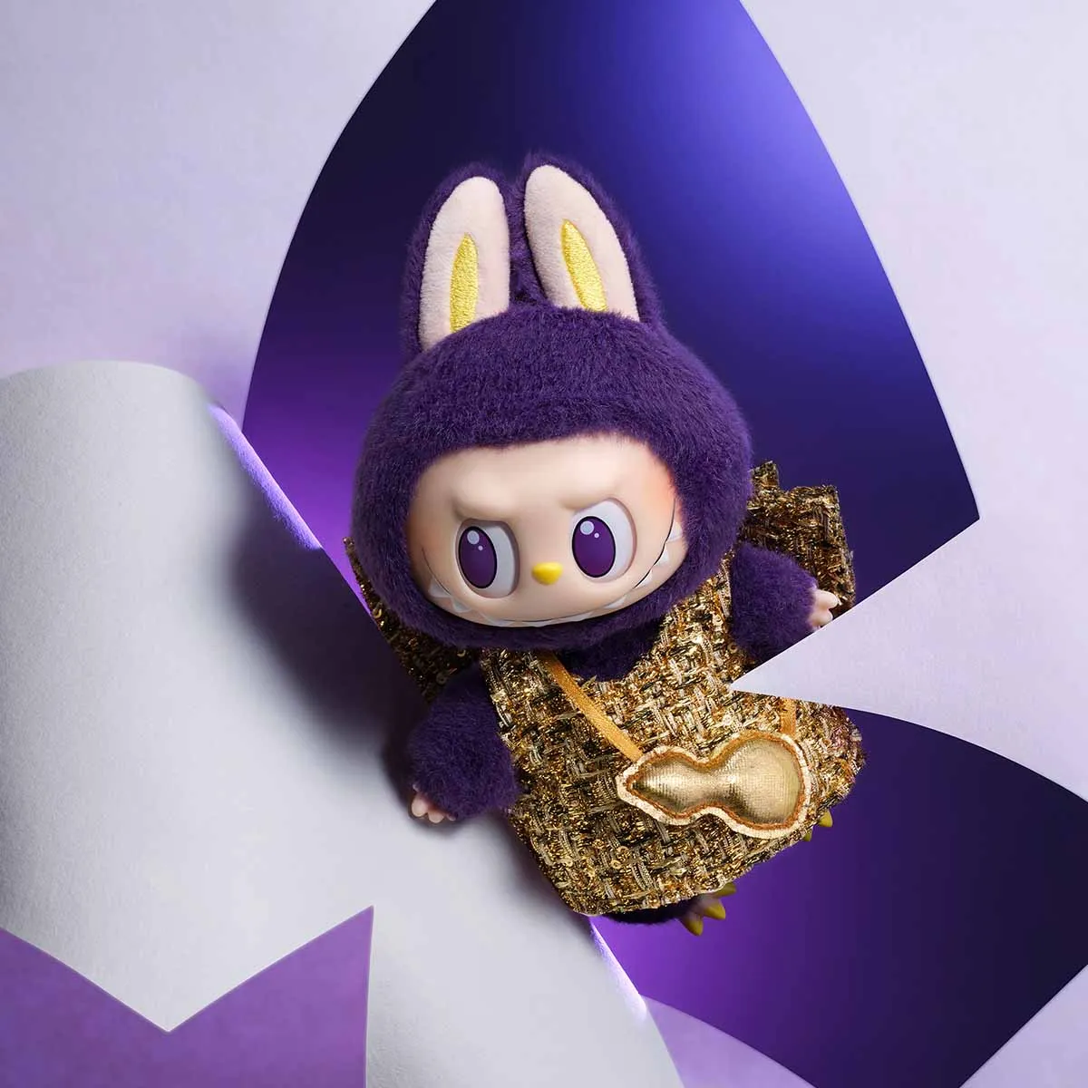 Original Labubu Popmart Pronounce Wings of Fortune Vinyl Plush Hanging ...