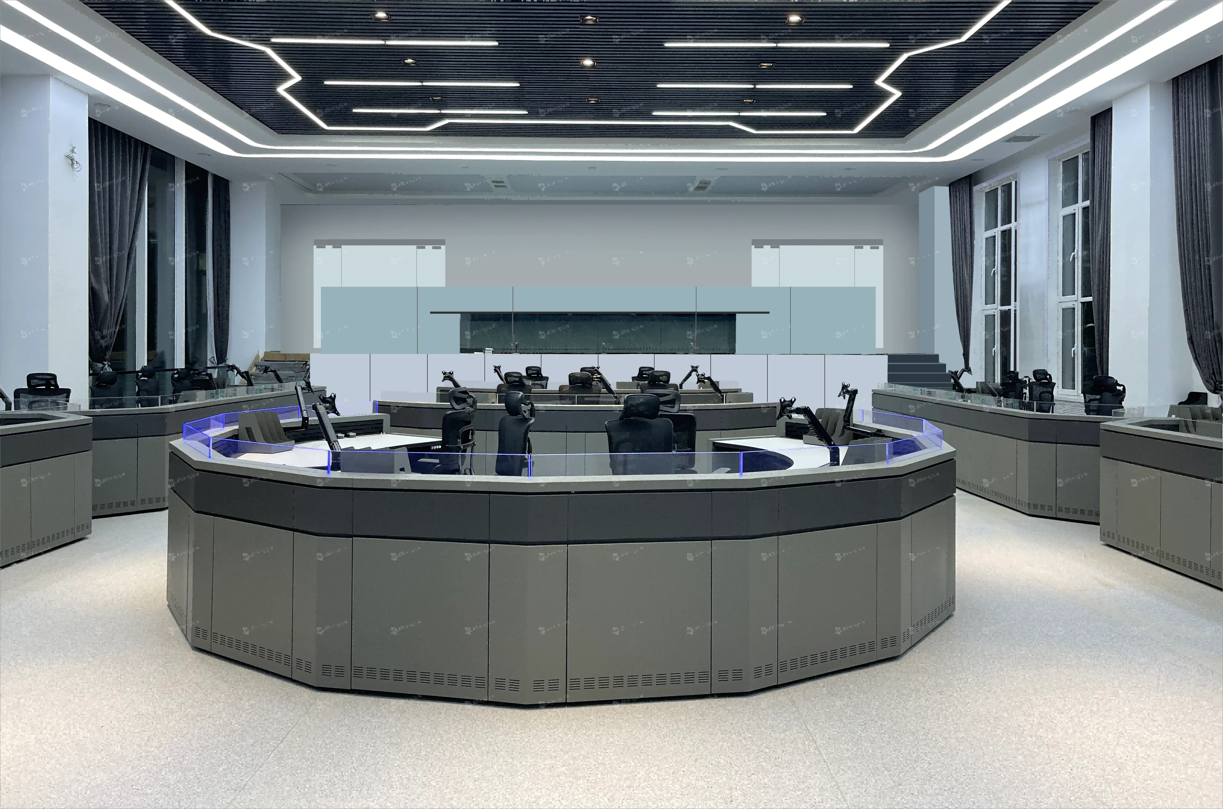 Ergonomic Workstation Control Room - Professional & Customizable