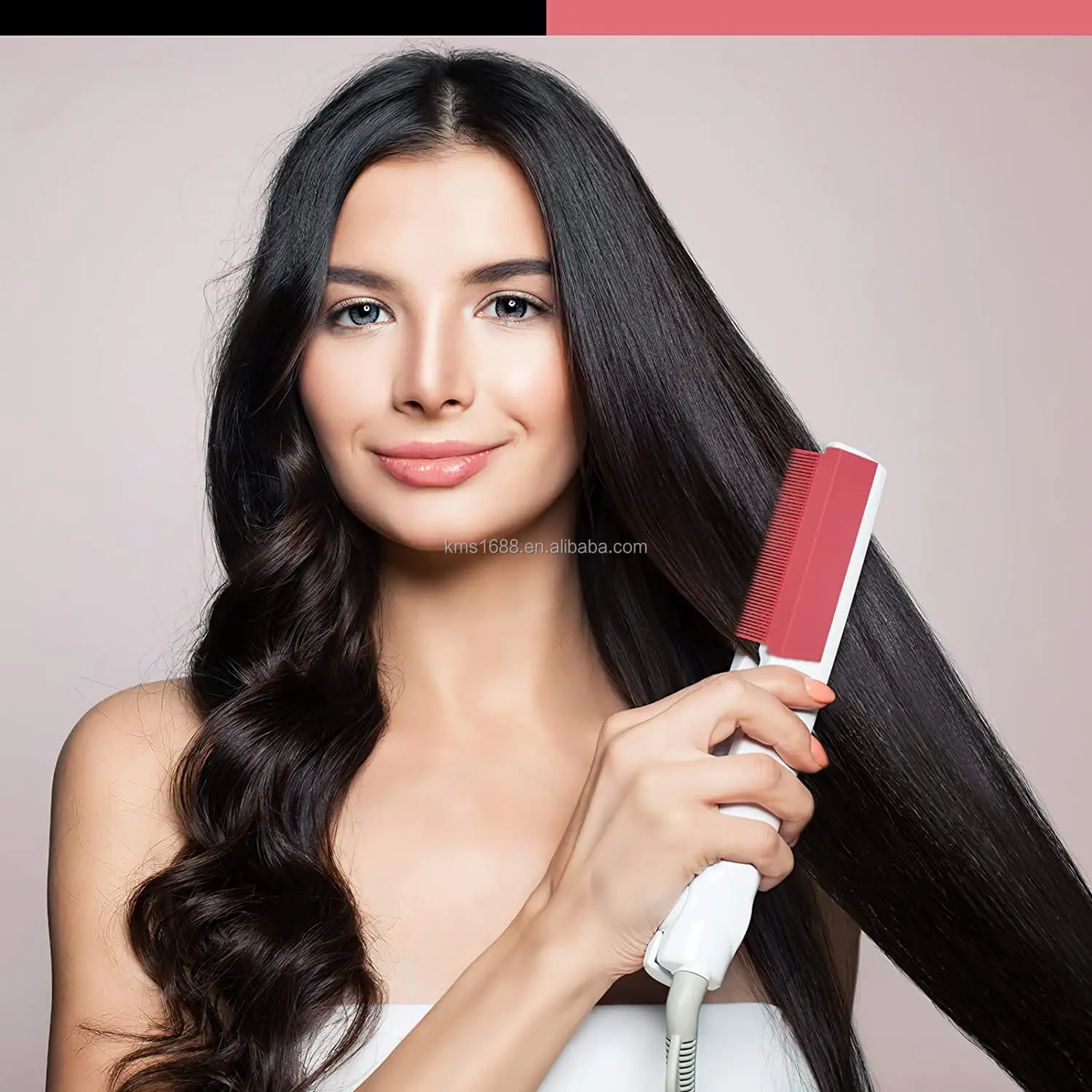 hot Barber Straightening Comb Attachment Women DIY hair straightener ...