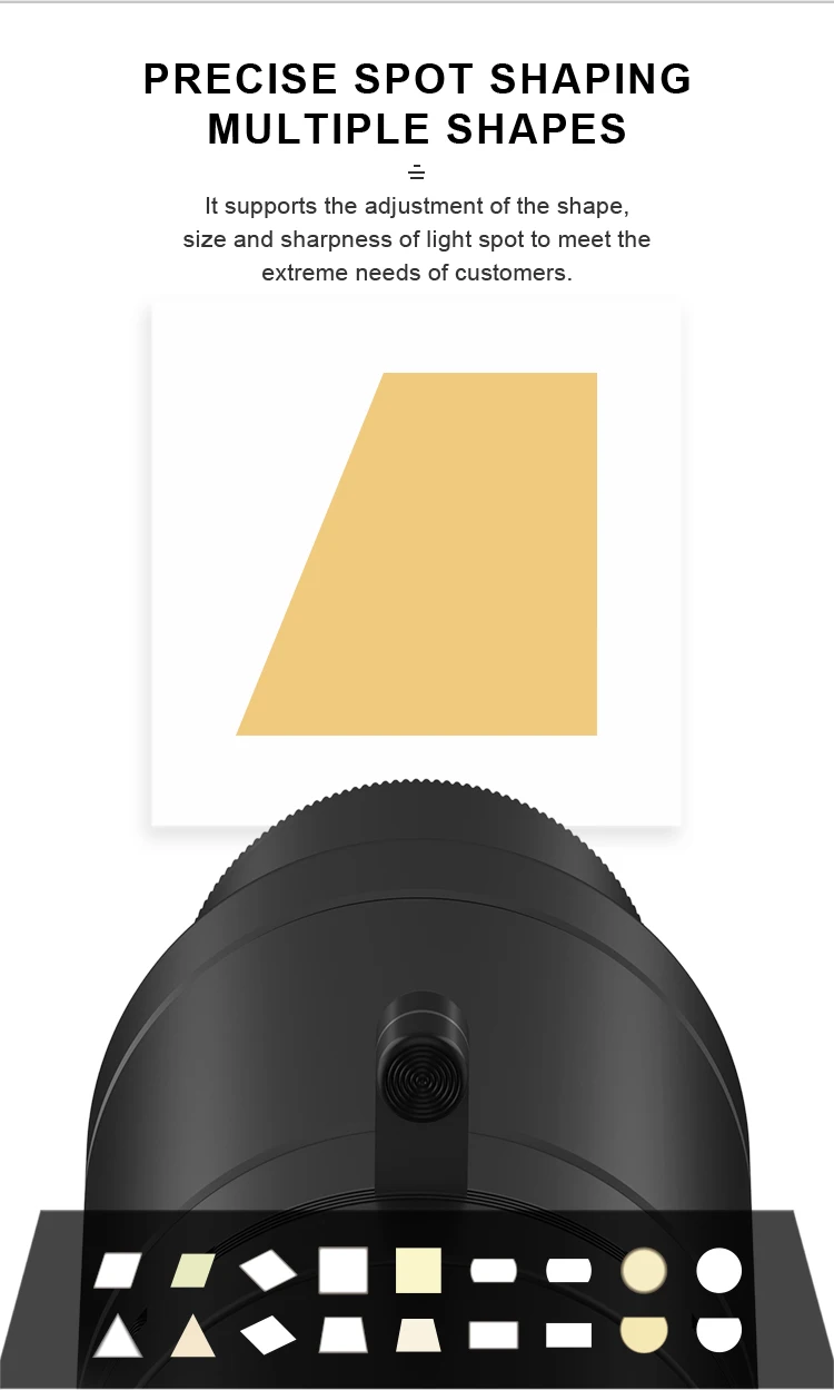 Fixed Focus 10w Led Cct Switchable Track Framing Projector Light For ...