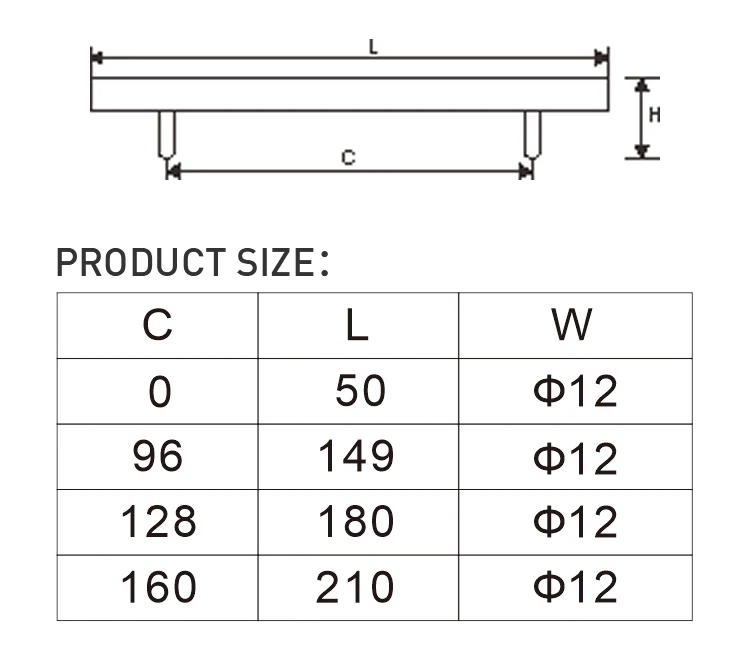 CSK141-L Aluminum Alloy Decorative Bedroom Kitchen Furniture T Bar Door ...