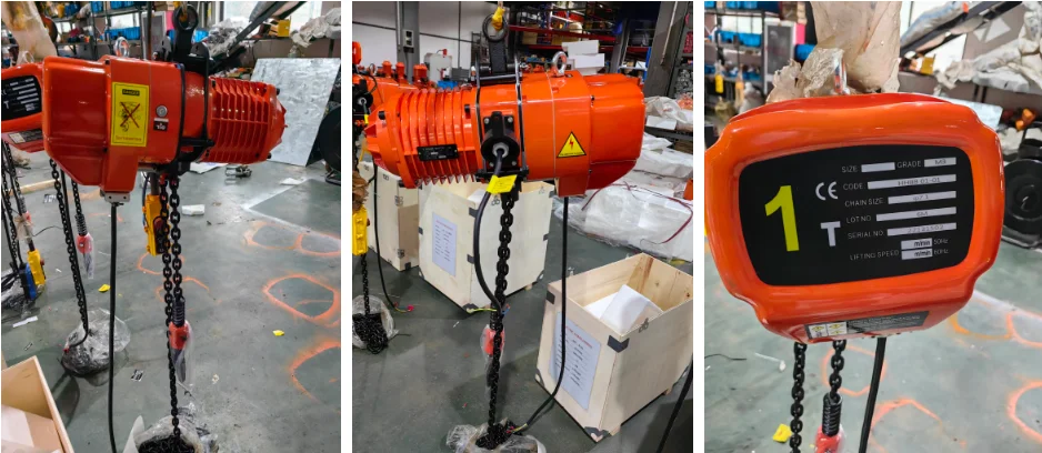HSY Fixed Electric Chain Hoist Running Electric Chain Hoist Lifting ...